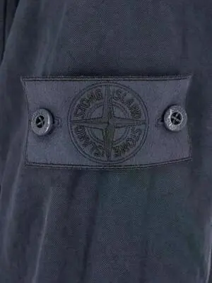 Stone Island Ghost Buttoned Badge Shirt - Blue