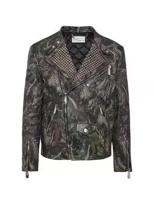 Philipp Plein Skull Studded Biker Jacket
