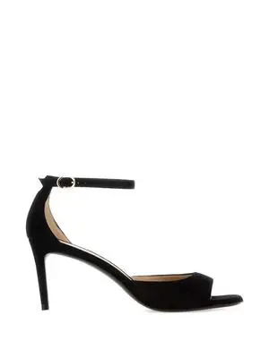 STUART WEITZMAN Nudistia Ankle Strap Peep-toe Pumps