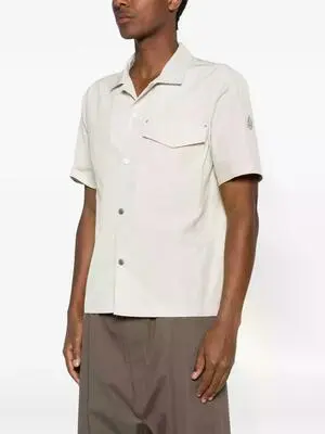 Moose Knuckles Charlesbourg Short-sleeve Shirt - Neutrals