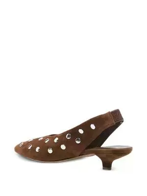 BIANCADI Studded Slingback Pumps