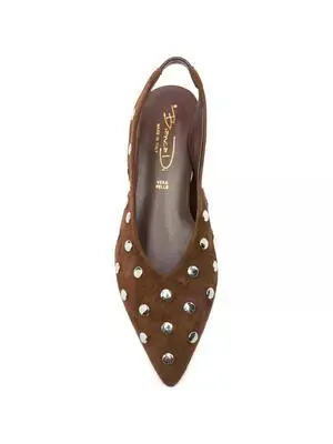 BIANCADI Studded Slingback Pumps