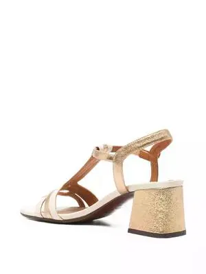 Chie Mihara T-bar Strap Sandals - Gold