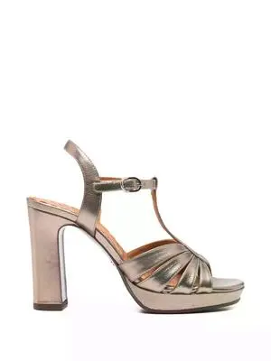 Chie Mihara Cafra T-strap Platform Sandals - Grey
