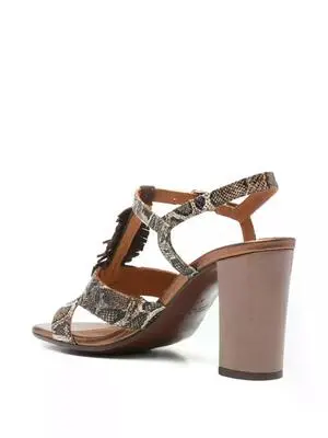 Chie Mihara Printed T-strap Sandals