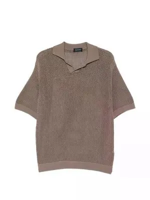 Tagliatore Knitted Short-sleeve T-shirt - Brown