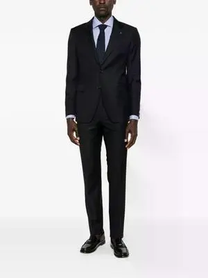 Tagliatore Notched-lapels Suit - Blue