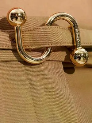 Sportmax Pleated Belted Trousers - Neutrals