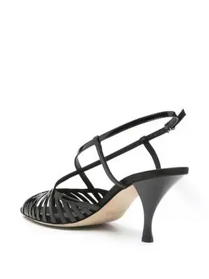 LELLA BALDI Open-toe Strap Sandals - Black
