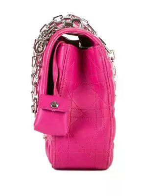 Dior Quilted Chain Shoulder Bag - Pink