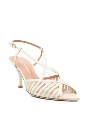 LELLA BALDI Criss-cross Strap Sandals - Neutrals