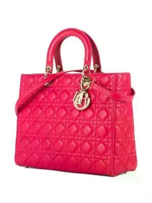 Dior Quilted Shoulder Bag - Pink