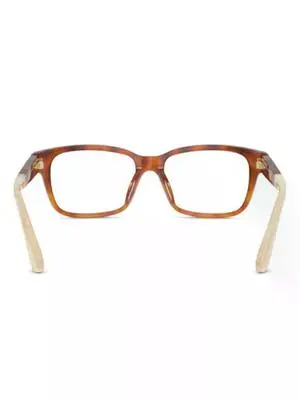 Brunello Cucinelli Tortoiseshell-effect Square Frame Glasses