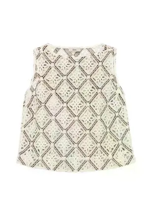 Herno Geometric Crochet Top