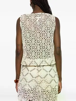 Herno Geometric Crochet Top