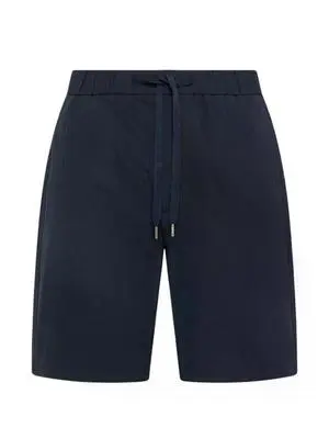 SUN 68 Textured Drawstring Shorts - Blue