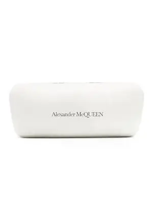 Alexander McQueen Logo-engraved Rectangular Sunglasses