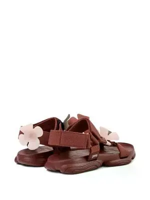 Camper Karst Flower-detail Sandals - Red
