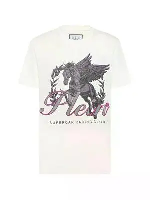 Philipp Plein Pegasus Graphic T-shirt - Neutrals