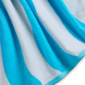 Aqua Wave Stripe Beach Towel Exclusive
