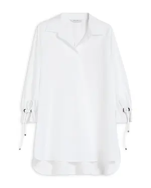 Max Mara Mxmadorni Oversized Blouse - Optical White