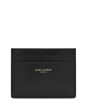 Saint Laurent Paris Card Case - Black