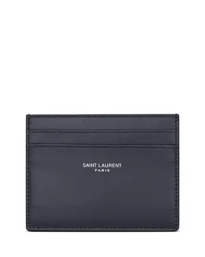 Saint Laurent Paris Card Case Midnight Blue