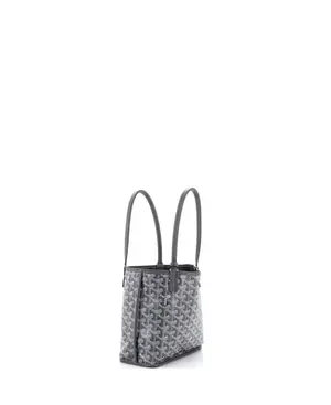 Goyard Mini Anjou Reversible Tote Coated Canvas - Gray