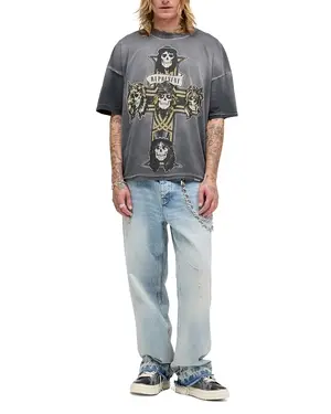 REPRESENT Guns N' Roses Cross Graphic T-shirt - Black
