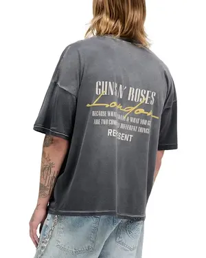 REPRESENT Guns N' Roses Cross Graphic T-shirt - Black