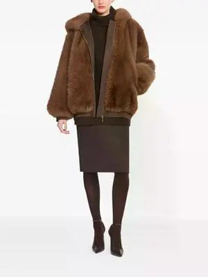 Elie Saab Hooded Zip-up Jacket