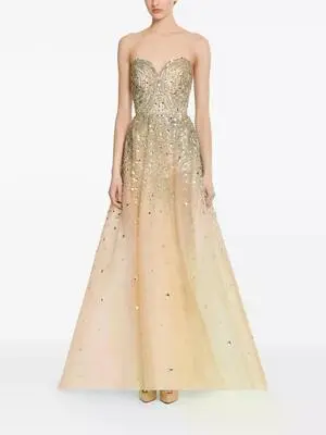 Elie Saab Stud-embellished Maxi Dress