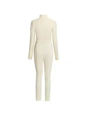 Elie Saab Belted Turtleneck Jumpsuit
