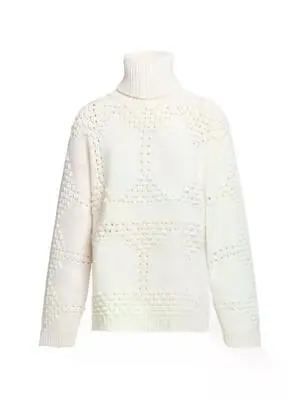 Elie Saab Ribbed-knit Turtleneck Sweater