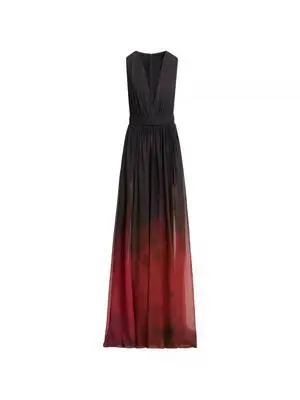 Elie Saab V Neck Evening Dresses