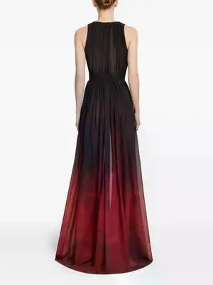 Elie Saab Gradient-print Maxi Dress - Black