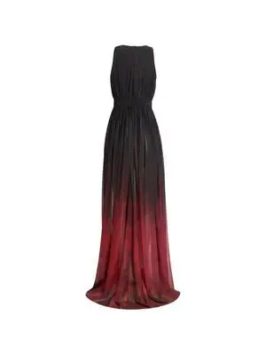 Elie Saab Gradient-print Maxi Dress - Black