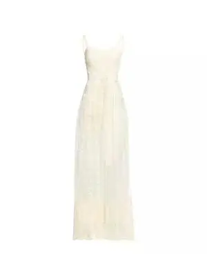 Elie Saab Sleeveless Tulle Maxi Dress