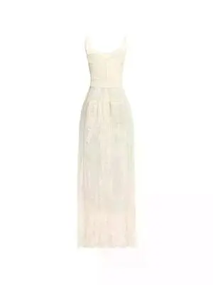 Elie Saab Sleeveless Tulle Maxi Dress