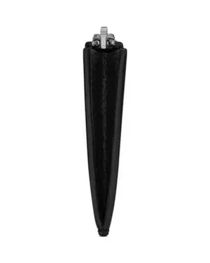 Saint Laurent Paris Fragments Zipped Card Case - Black