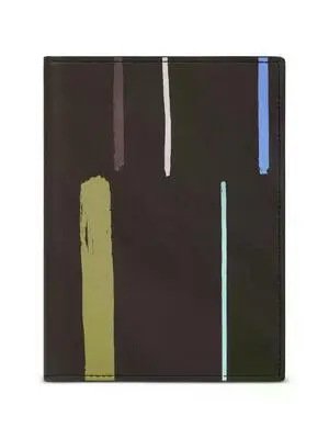 Paul Smith Striped Passport Holder - Brown