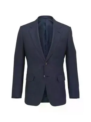Zegna Checked Single-breasted Suit - Blue