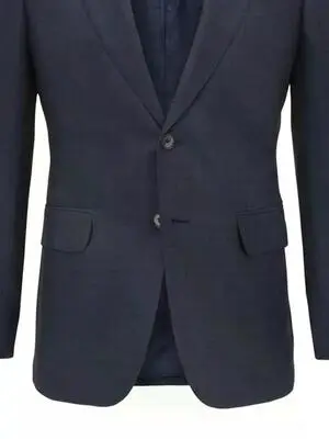 Zegna Checked Single-breasted Suit - Blue