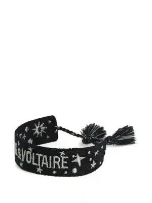 Zadig&Voltaire Woven Friendship Bracelet - Black