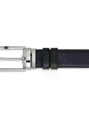 Montblanc Reversible Textured Buckle Belt
