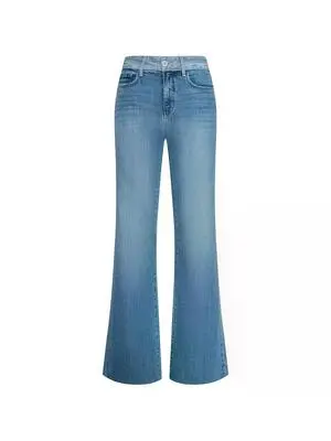 L'Agence Louane Wide Leg Flare Jeans - Blue