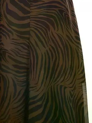 Max Mara Zebra-print Silk Maxi Dress