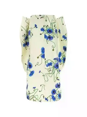 Stella McCartney Floral Ruffled Midi Skirt