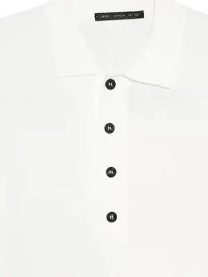 LOW BRAND Buttoned Polo Shirt - White
