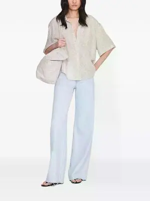 ANINE BING Coco Leopard-print Shirt